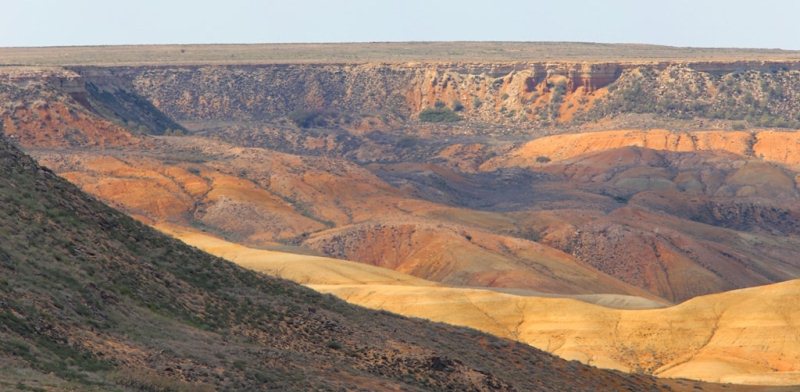 Sights of the Northern cliff of the Ustyurt plateau