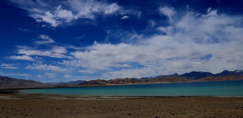 Tours on lake Karakul in area Murgab of Tajikistan.